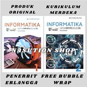 Jual Buku Informatika Kelas 1 2 / 7 8 SMP/MTs Erlangga Kurikulum Merdeka - KELAS 1 SMP - Kota ...