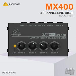 Jual Behringer MX400 [ MX 400 ] MicroMix 4 Channel Line Mixer Audio ...