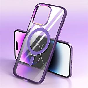 Jual Case iPhone 15 / Plus / 15 Pro Max Standing Clear Soft Magsafe ...