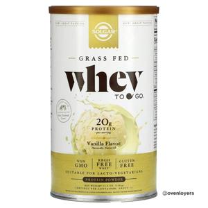 Jual Solgar grass fed whey to go protein powder vanilla 338 g - Jakarta ...