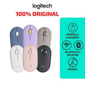 Jual Mouse Wireless Bluetooth Logitech Pebble M350 Pastel Color - Putih ...