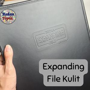Jual Expanding File Kulit Reseleting Map Harmonika Kulit 12 Slot Map ...