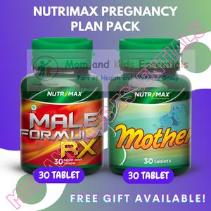 Jual NUTRIMAX PREGNANCY PACK MOTHER 30 TABLET DAN MALE FORMULA RX 30 ...