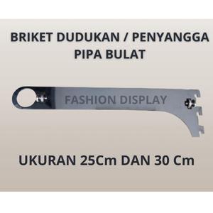 Jual PRODUK TERBARU! Daun Bracket Kaca Lubang Besar Lurus / Dudukan ...
