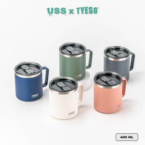 Jual USS x Tyeso Gelas Mug Aesthetic Kopi Stainless 400ml Tan Dingin 24 Jam - Biru - Kota ...