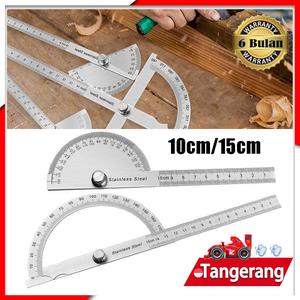 Jual Busur Derajat / Stainless Degree Protractor / Pengukur Sudut ...
