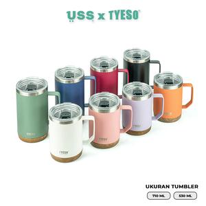 Jual USS x Tyeso Tumbler Gelas Kopi Stainless 530ml/710ml Motif Kayu Ori - 530ml, Pink - Kota ...