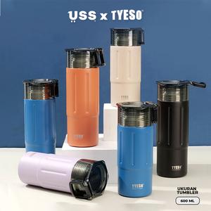 Jual USS x Tyeso Tumbler Minum Premium Stainless Korea 600ml TS-8823 - Hitam - Kota Tangerang ...