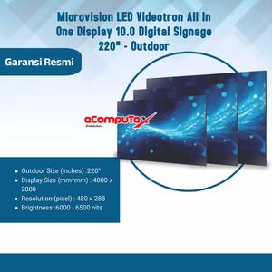 Jual Microvision LED Videotron AIO Display 10.0 Digital Signage 220 ...