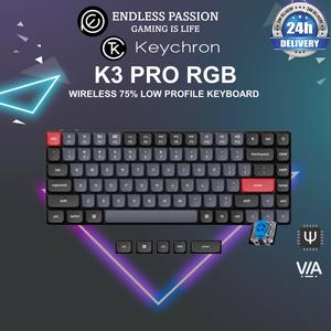 Jual New Keychron K3 Pro Wireless Custom Mechanical Keyboard, 75% ...