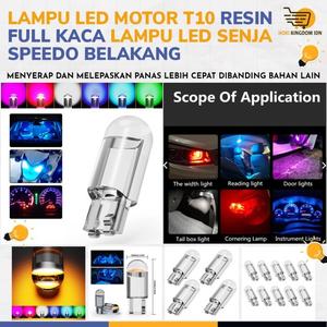 Jual LAMPU LED MOTOR T10 RESIN FULL KACA LAMPU LED SENJA SPEEDO ...