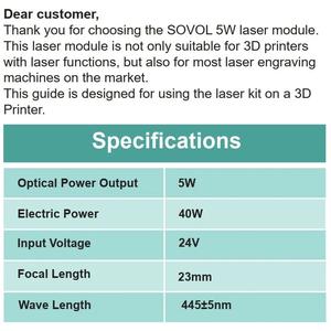 Jual Sovol 40W Laser Engraver Kits 3018 Cnc Laser Cutting Engraving ...