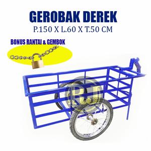 Jual Terlaris gerobak derek motor RODA DUA - ukuran 150x60x50 cm ...