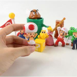 Jual Produk Topper Kue Mario Bros Figure Set isi 12 / Mainan Anak Mario ...