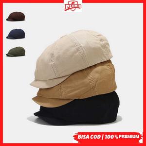 Jual PLUMID - Topi newsboy premium soft katun tebal topi baret TP 153 ...