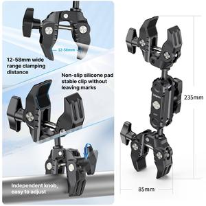 Jual Ulanzi Co17 Super Clamp With 360 Dual-Head Double Clamps Magic Arm ...