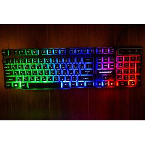 Jual Rgb Membrane Keyboard Russian & English Language Layout 104 ...