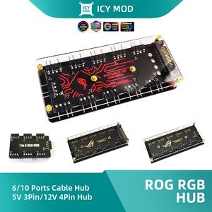Jual Rog Rgb Hub 1-10 1-6 Splitter 5V 3Pin Sata Power Supply - Jakarta ...