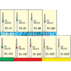 Jual Dental diamond bur gigi TAPER CONICAL END POINTED TAPERED BUR CONE END - TC-11EF - Jakarta ...