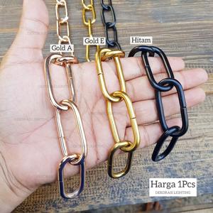 Jual Rantai untuk lampu gantung warna hitam dan gold (size large ...