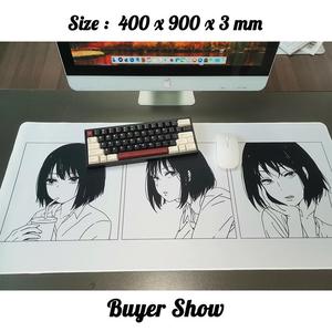 Jual Large Gaming Mouse Pad Anime Pattern Mouse Mat Lock Edge Desk Mat ...