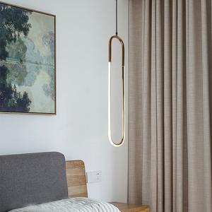 Jual Modern Chandelier Nordic Minimalist U-Type Led Chandelier Lighting ...