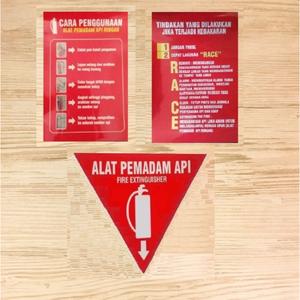 Jual Stiker Cara dan Petunjuk Alat Pemadam Api Ringan / APAR | Stiker ...