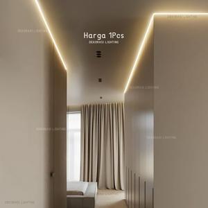 Jual kap lampu batangan alumunium bentuk segi tiga rumah strip led ...