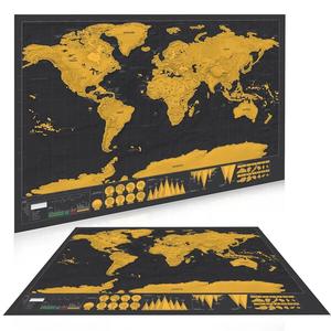 Jual Top Detailed Scratch Map with all Country Flags Travel Map Wall ...