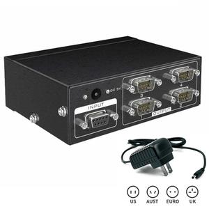 Jual Rs232 Splitter Bidirectional 4 Port Serial Splitter Db9 Sharing ...