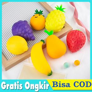 Jual Splat Toy Buah Mainan Squishy Fruit Anti Stress Strawberry Pisang ...