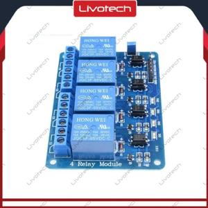 Jual Module Relay 4 Channel 5V Optocoupler 250Vac 30Vdc 10A DC-AC Modul ...
