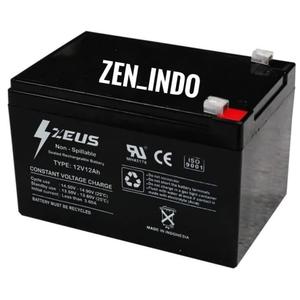 Jual Aki Solar Panel Deep Cycle VRLA Aki Kering 12V 12Ah Baterai Zeus ...