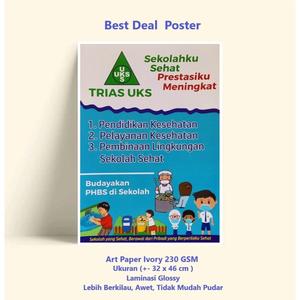 Jual Poster Trias UKS untuk Sekolah | Poster Trias UKS | Trias UKS ...