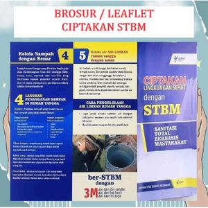 Jual Leaflet / Brosur STBM, Leaflet Sanitasi Total Berbasis Masyarakat ...