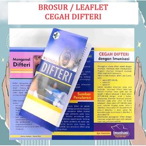 Jual Leaflet Difteri | Brosur Sosialisasi Penyakit Difteri | Brosur Promkes - 50 Lembar - Kota ...