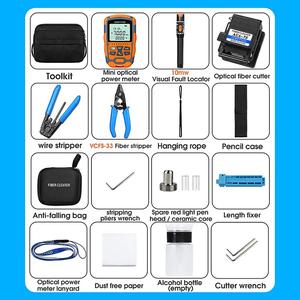 Jual ST Fiber Optic Splice Tool Kit Mini Optic Fiber Power Meter FTT ...