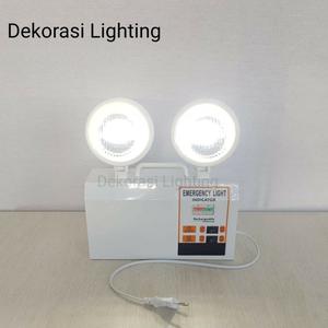 Jual Lampu Darurat Emergency Light Rechargeable 2 Lampu terang ...