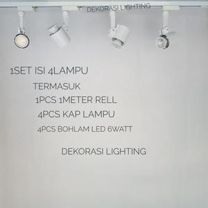 Jual Lampu Spotlight led kaki rell sorot termasuk rell dan bohlam ...