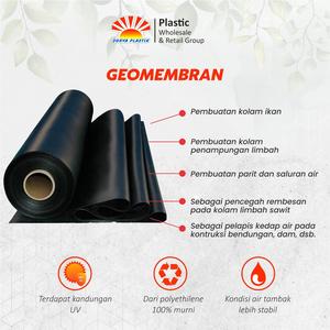 Jual GEO MEMBRAN HITAM HDPE TEBAL 500 MICRON LEBAR 5 METER - Kab ...