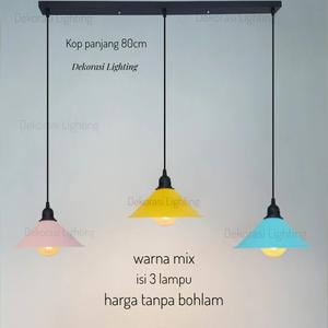 Jual lampu gantung warna warni 3in1 kop panjang 80cm isi 3 lampu minimalis - Kuning - Jakarta ...