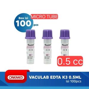 Jual Tabung Vaculab edta k3 micro tube 0.5 ml 0.5cc PP - Kota Makassar - Wahid Karya Saritama ...