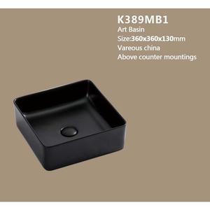 Jual Wastafel Keramik Wikea K389 B / Wastafel cuci tangan Hitam K 389 B ...