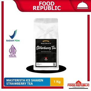 Jual Masterista Ice Shaken Strawberry Tea 1 kg Premium Minuman Bubuk ...
