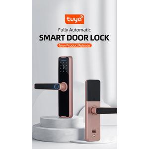 Jual . Phipulo Tuya Smart Door Lock Digital Electronic Lock One-Grip ...