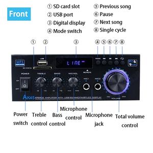 Jual . Ak35/Ak45 800W Power Amplifier 2 Channel Bluetooth Mini Hifi ...