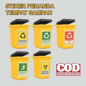 Jual Stiker Penanda Tempat Jenis Sampah | Stiker Sampah Organik ...