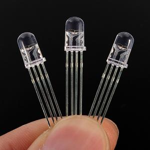 Jual . 10Pcs 5Mm Rgb Led Common Cathode 4-Pin Tri-Color Emitting ...