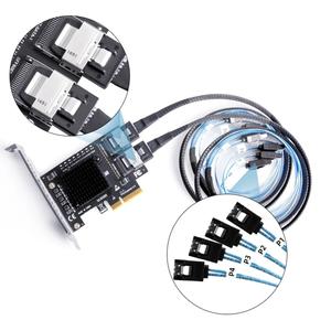 Jual . 8 Port Sata 3.0 Sff8087 Pcie 3.0 X4 To Mini Sas Controller Pcie ...