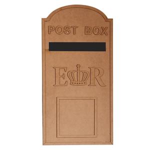 Jual . Diy Mdf Wooden Wedding Post Card Box Royal Mailbox Styled ...